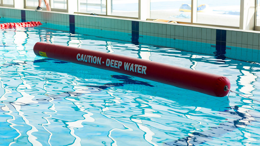 'Caution Deep Water' Inflatable Barrier for Commercial Pools - Aflex ...