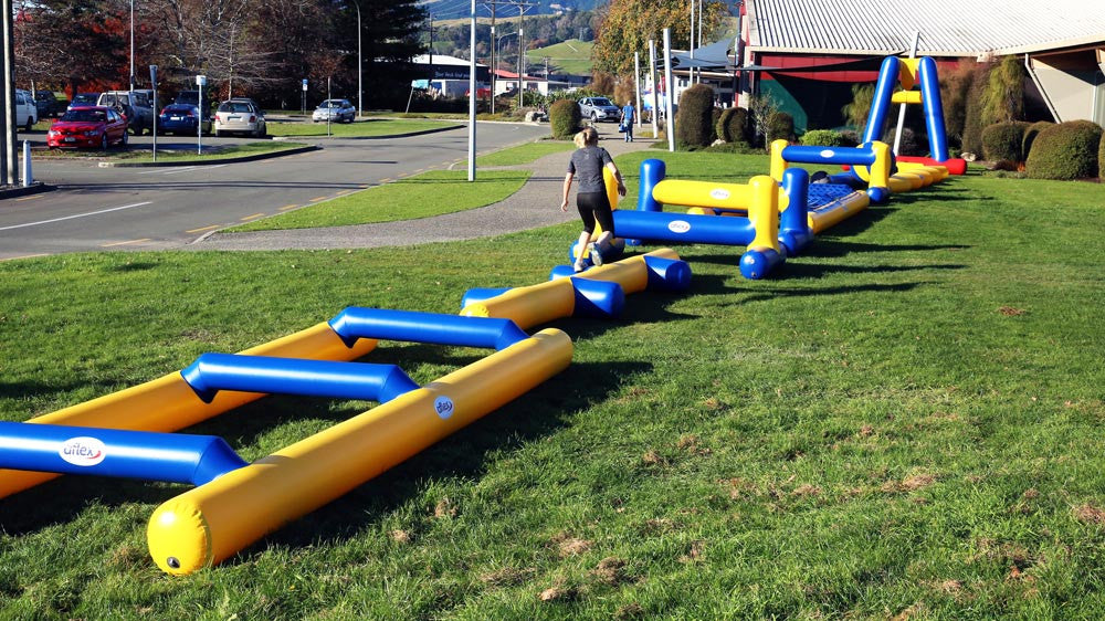 Log Run - Fun & Fitness Inflatable Obstacle Course – Aflex Inflatables