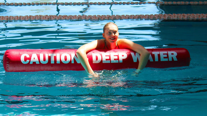 'Caution Deep Water' Inflatable Barrier for Commercial Pools - Aflex ...