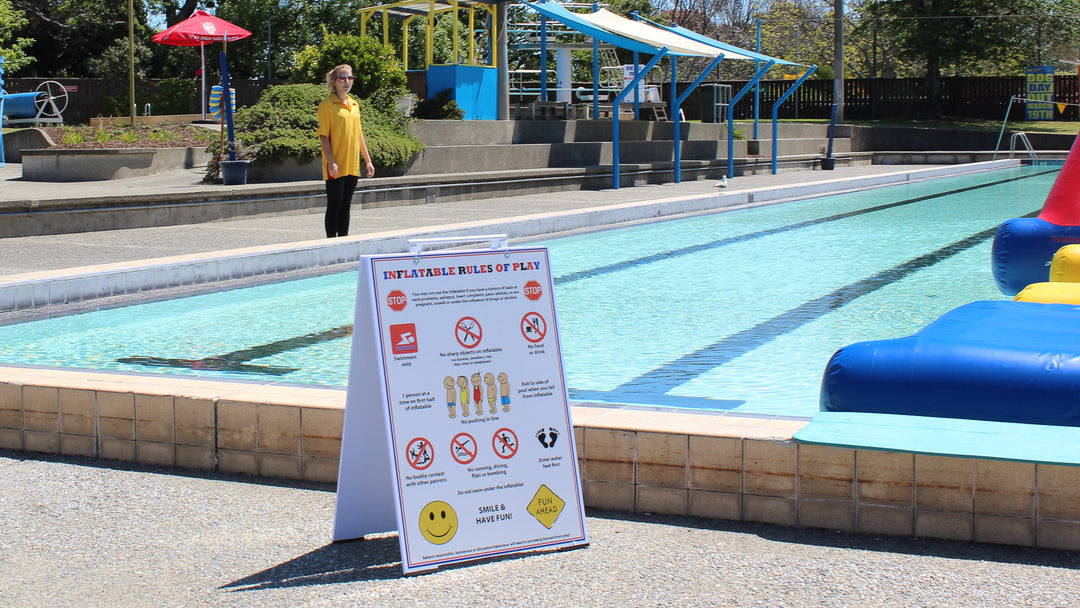 Rules of Play Sign – Aflex Inflatables