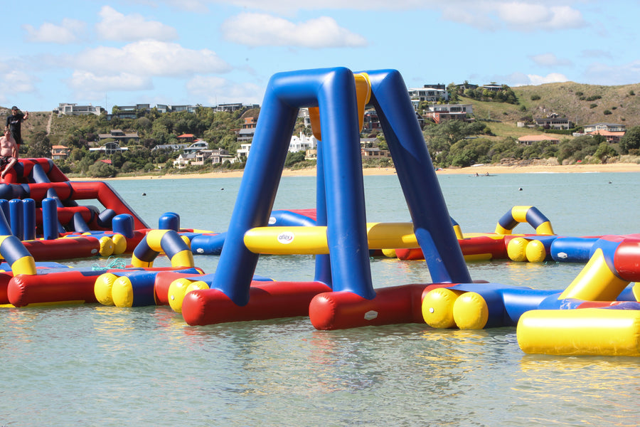 Superhero medium sized Inflatable Waterpark – Aflex Inflatables