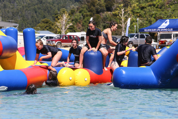 Racer - Medium size Inflatable Waterpark – Aflex Inflatables